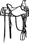Clipart of , rodeo, saddle, southwest, western, dressage, u11144681 ...